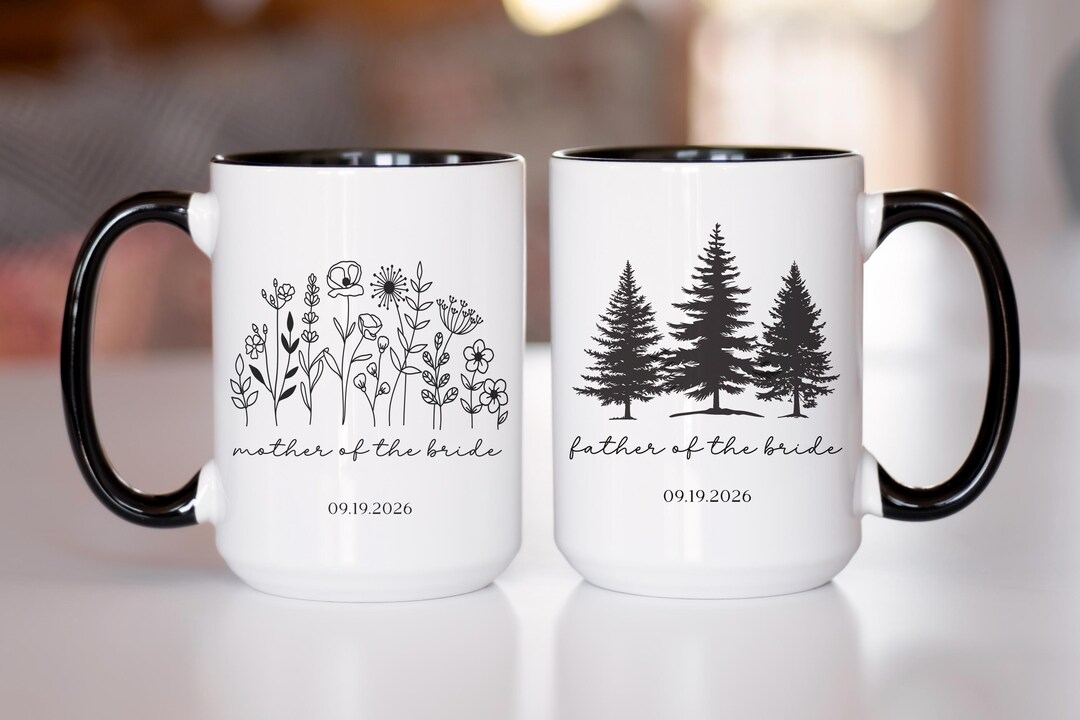 Parents of the Bride Mugs Wedding Gift for Parents of Bride ...