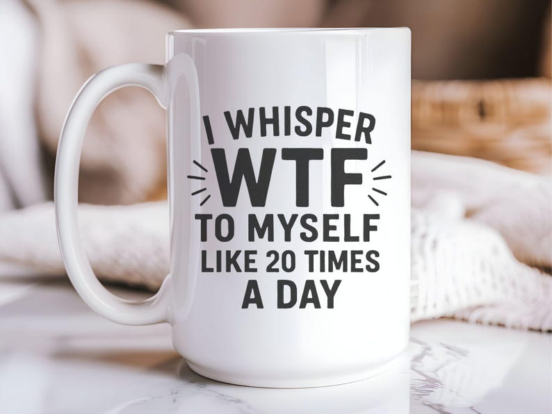 Funny Coffee Mugs With Sayings Curse Word Mug for Coworker Gift - Etsy