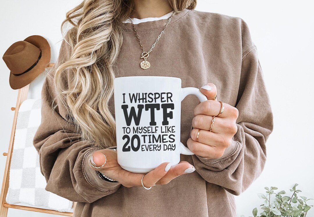 Funny Coffee Mugs With Sayings Curse Word Coffee Mug Coworker Gift Idea ...
