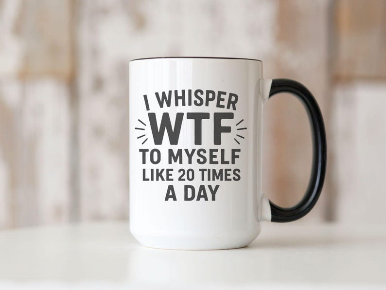Funny Coffee Mugs With Sayings Curse Word Mug for Coworker Gift - Etsy