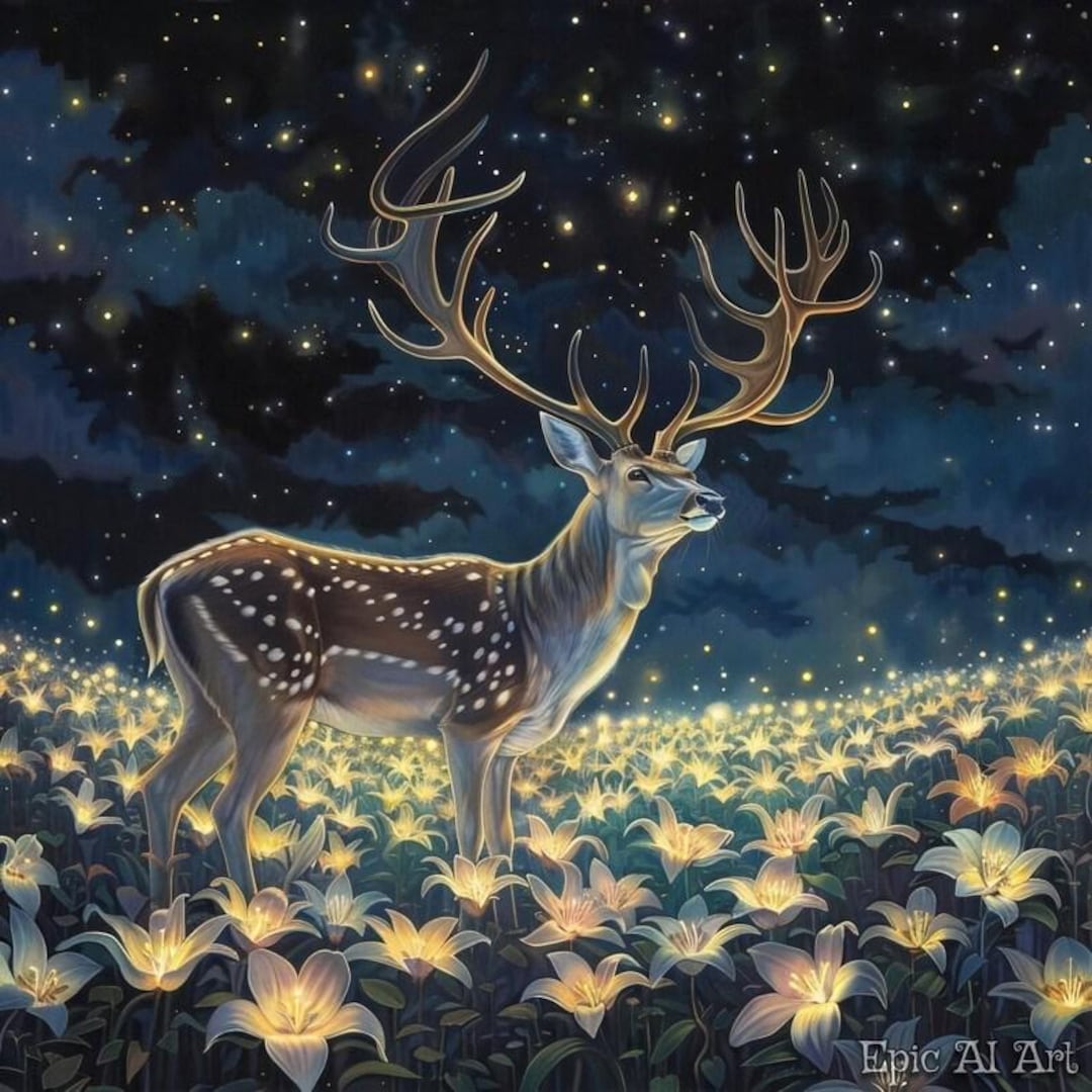 Animals in Your Dreams | Digital Art Print, AI Generated, Pet Portrait ...
