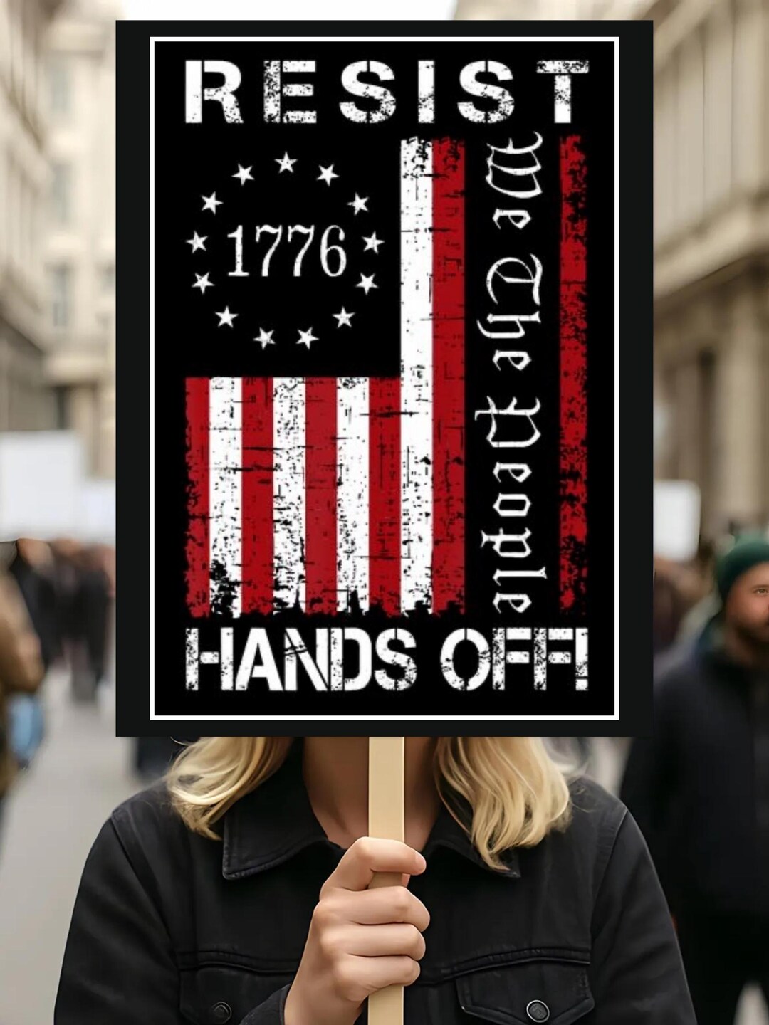 Hands off Protest Sign, Political March Poster, Activist Wall Art ...