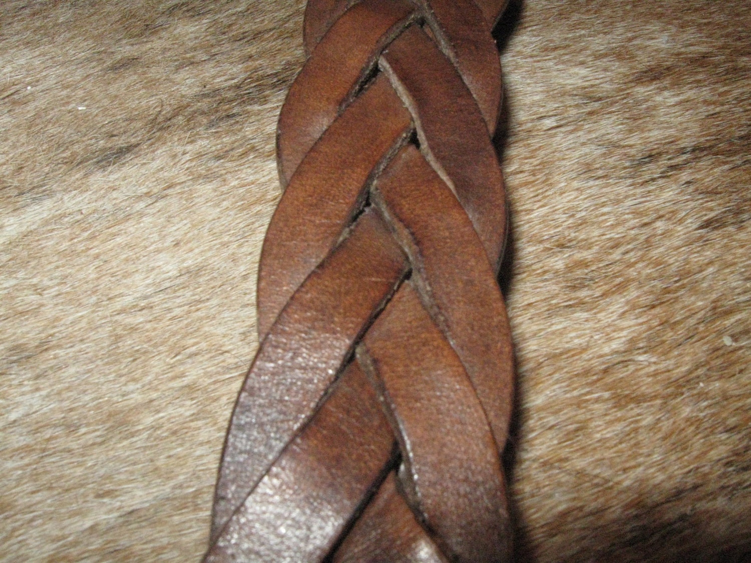 5 Strand Mystery Braid Leather Wristband | Etsy