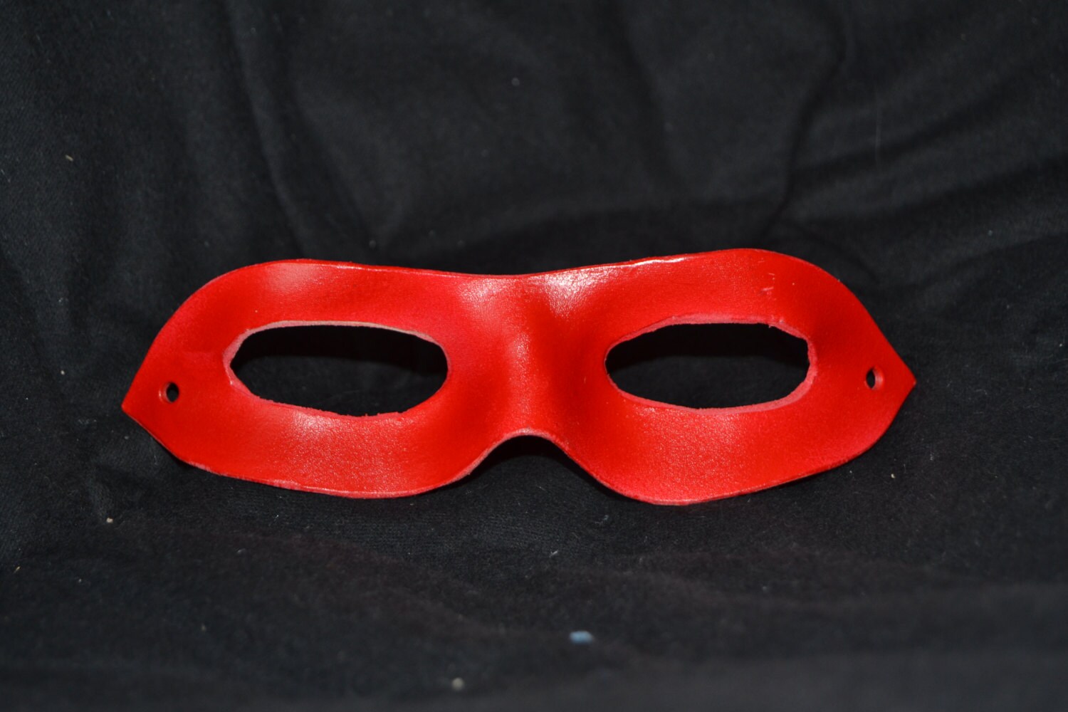 Red Leather Superhero Mask - Etsy