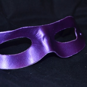 Purple Leather Superhero Mask - Etsy