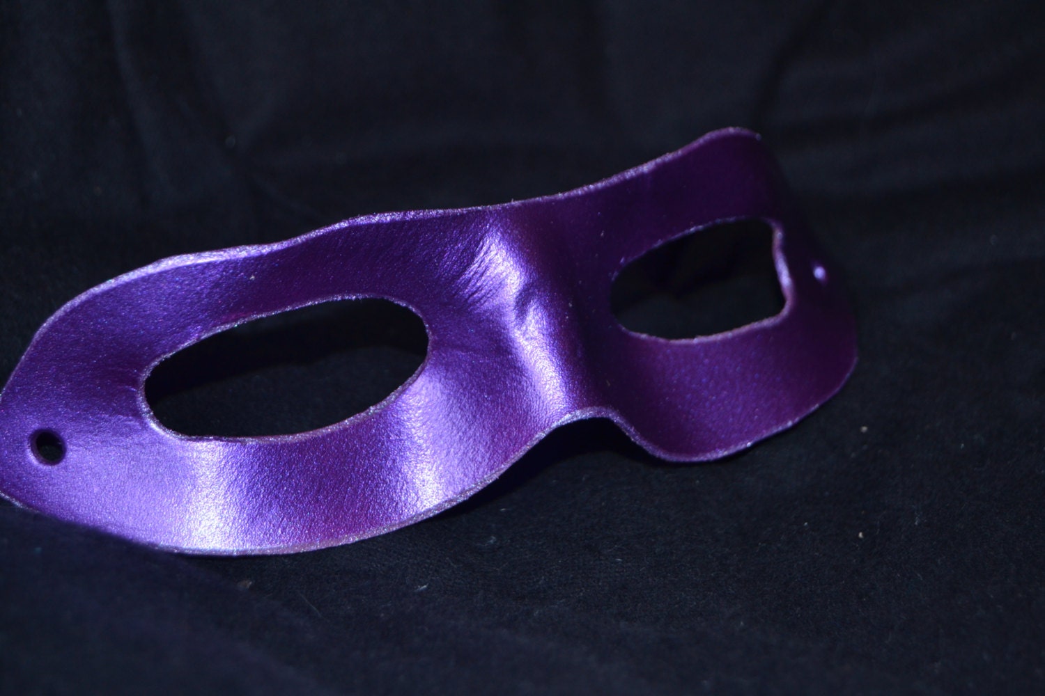 Purple Leather Superhero Mask - Etsy