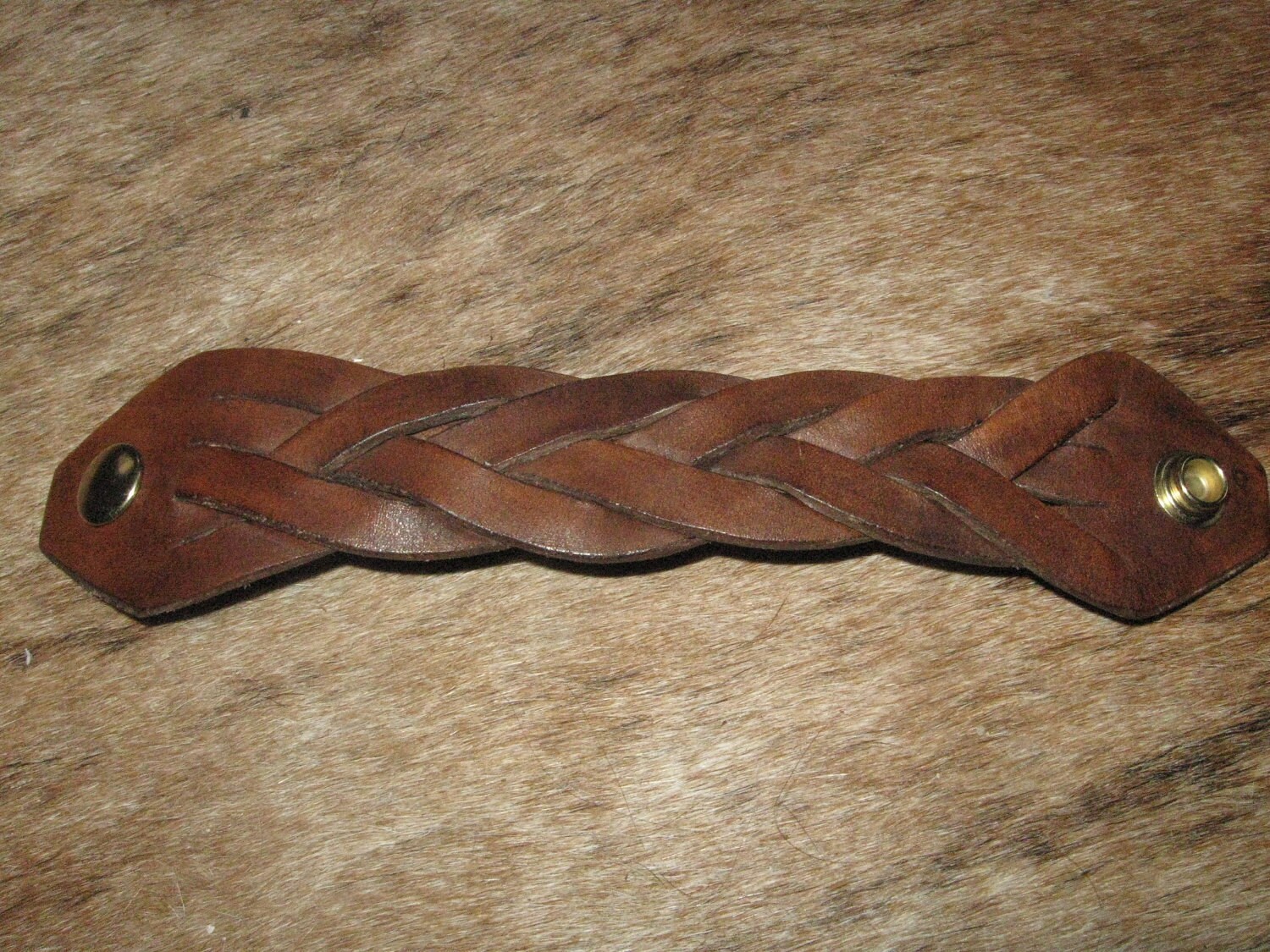 5 strand mystery braid leather wristband Etsy