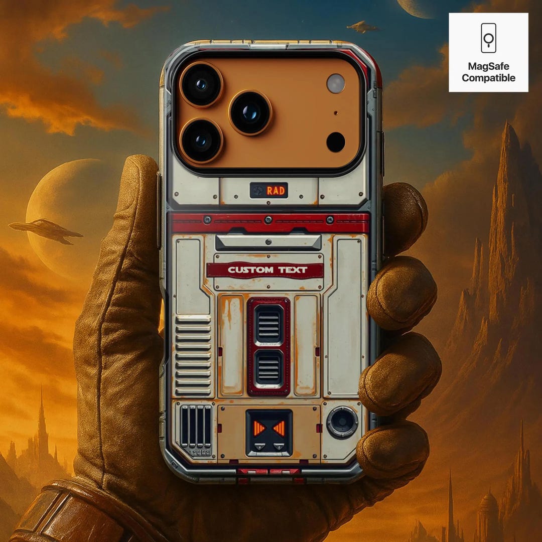 IPhone 17 Case – Star Droid Magsafe Personalized Name– Robot Inspired ...