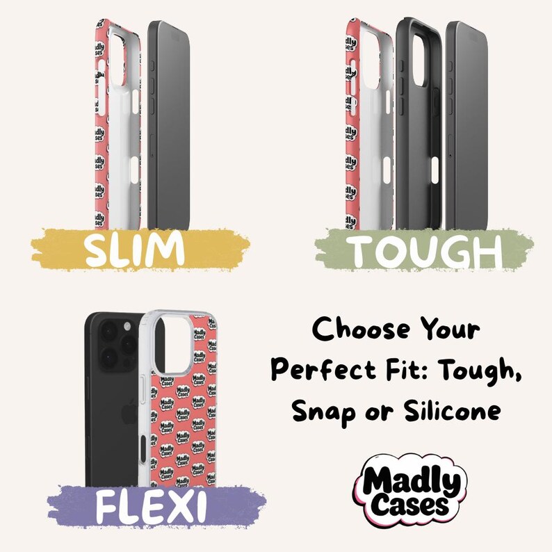 Colorful Personalized Grid Phone Case – Modern Geometric Tough Case for ...