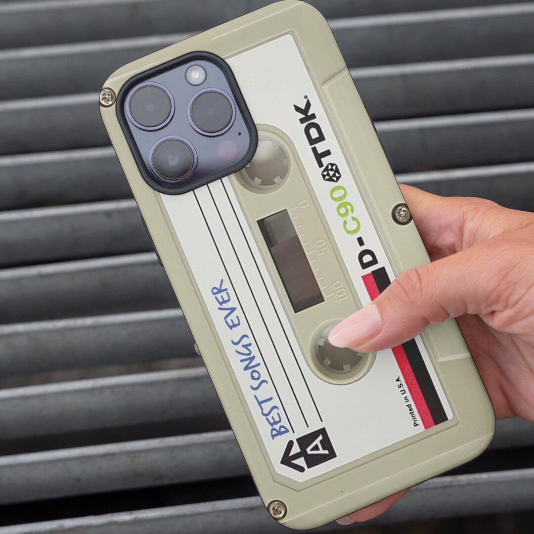 Retro Cassette Tape Phone Case: 80s Mixtape Style, Magsafe Compatible ...