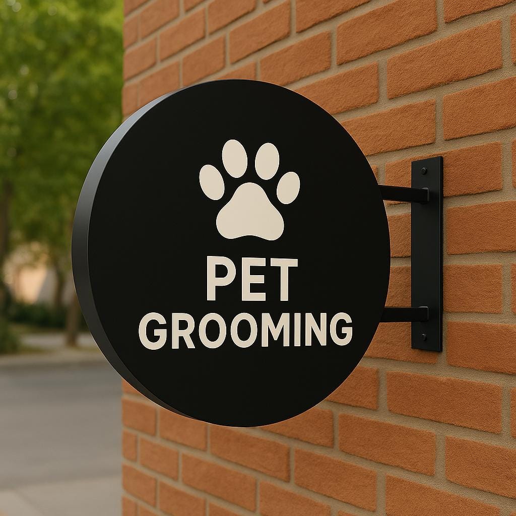 Custom Blade Sign, Double-sided Hanging Storefront Sign, Outdoor ...