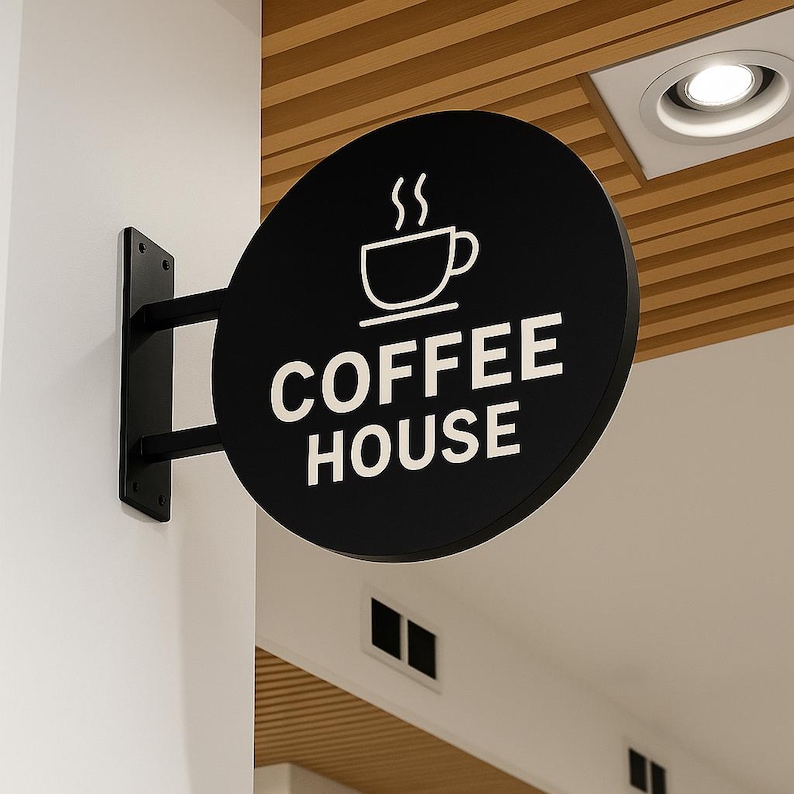 Custom Blade Sign, Double-sided Hanging Storefront Sign, Outdoor ...