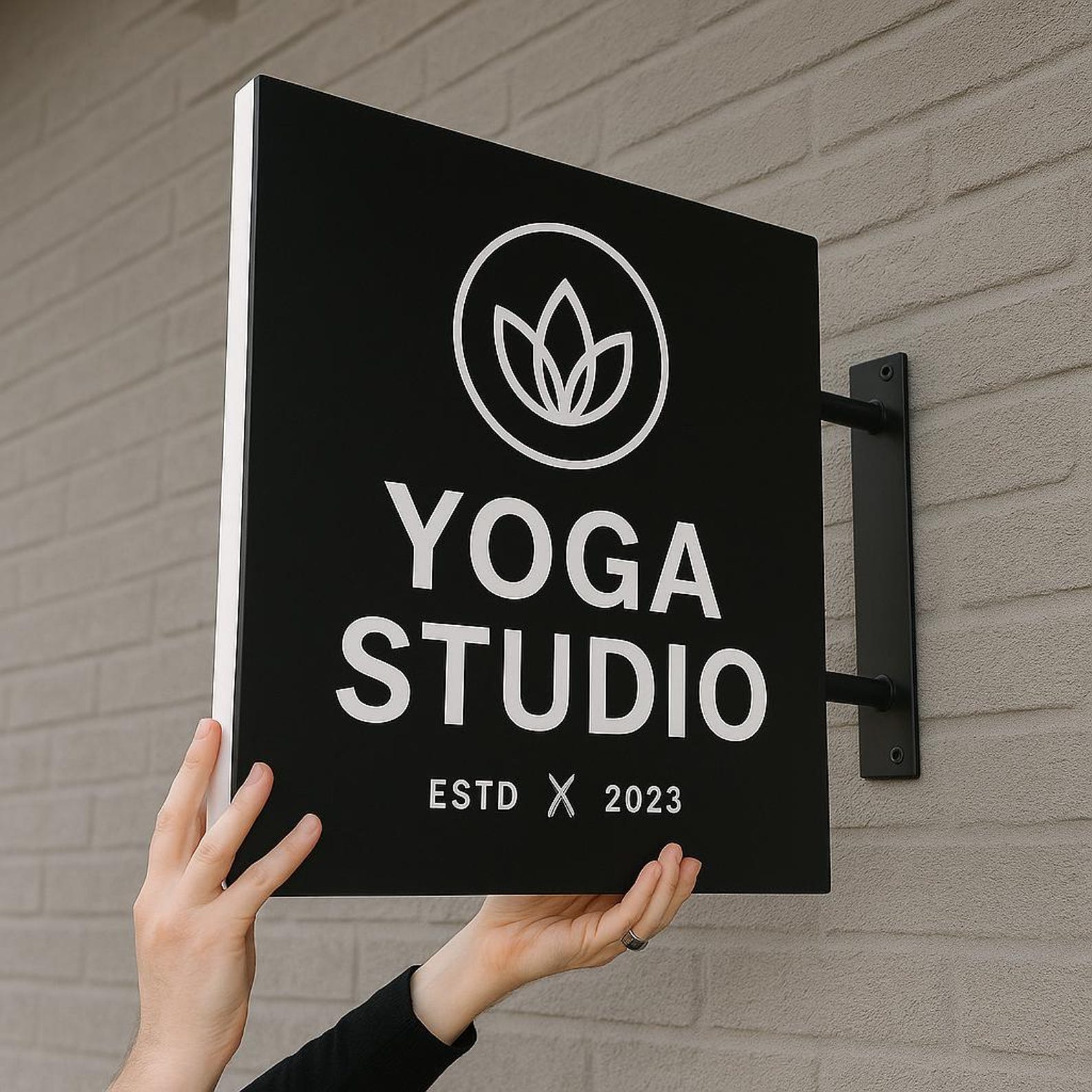 Custom Blade Sign, Double-sided Hanging Storefront Sign, Outdoor ...