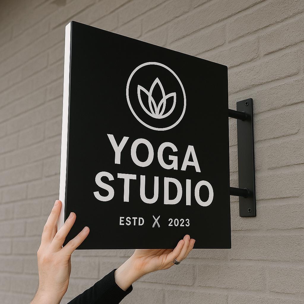 Custom Blade Sign, Double-sided Hanging Storefront Sign, Outdoor ...