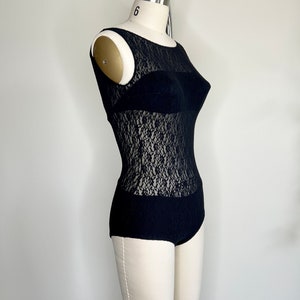 1960s scandal Suit Black Swimsuit One Piece Sz - Etsy