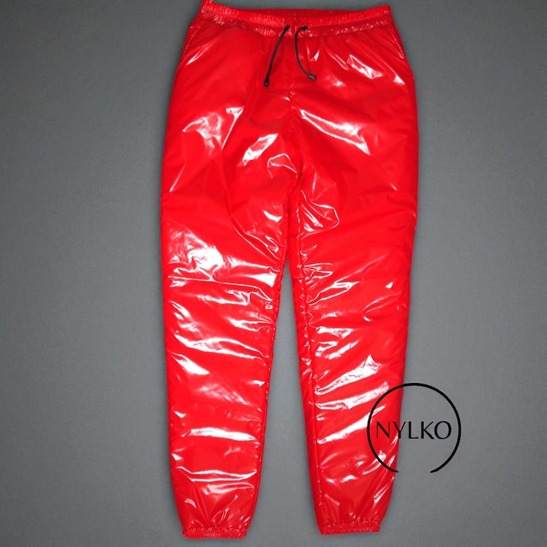 JG Glanznylon Pvc Glossy Pants Rain Jogging Pants – 15 Colors, XS–5XL ...