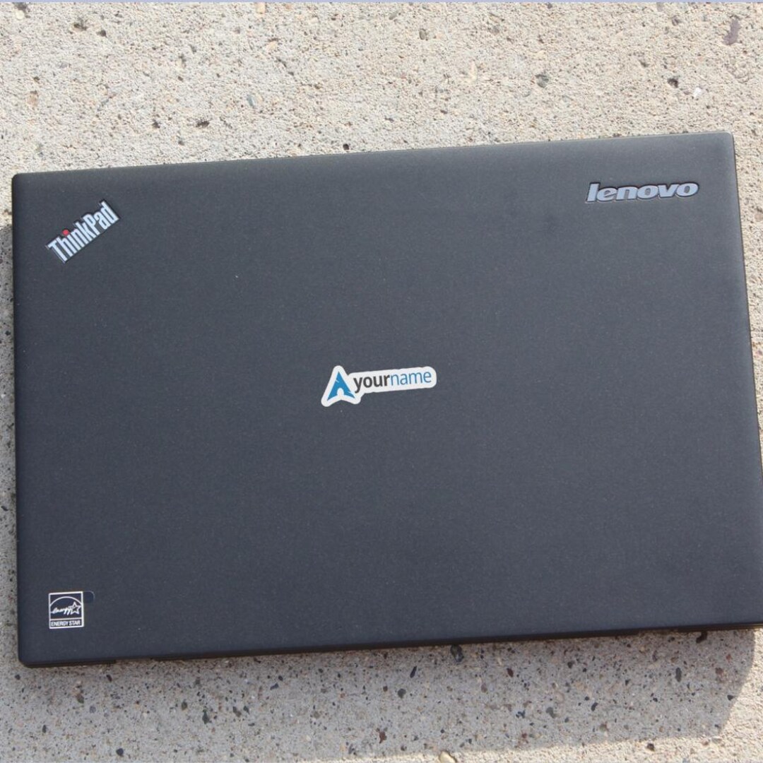 Personalized Name Arch Linux Logo Sticker | Waterproof Clear Vinyl ...