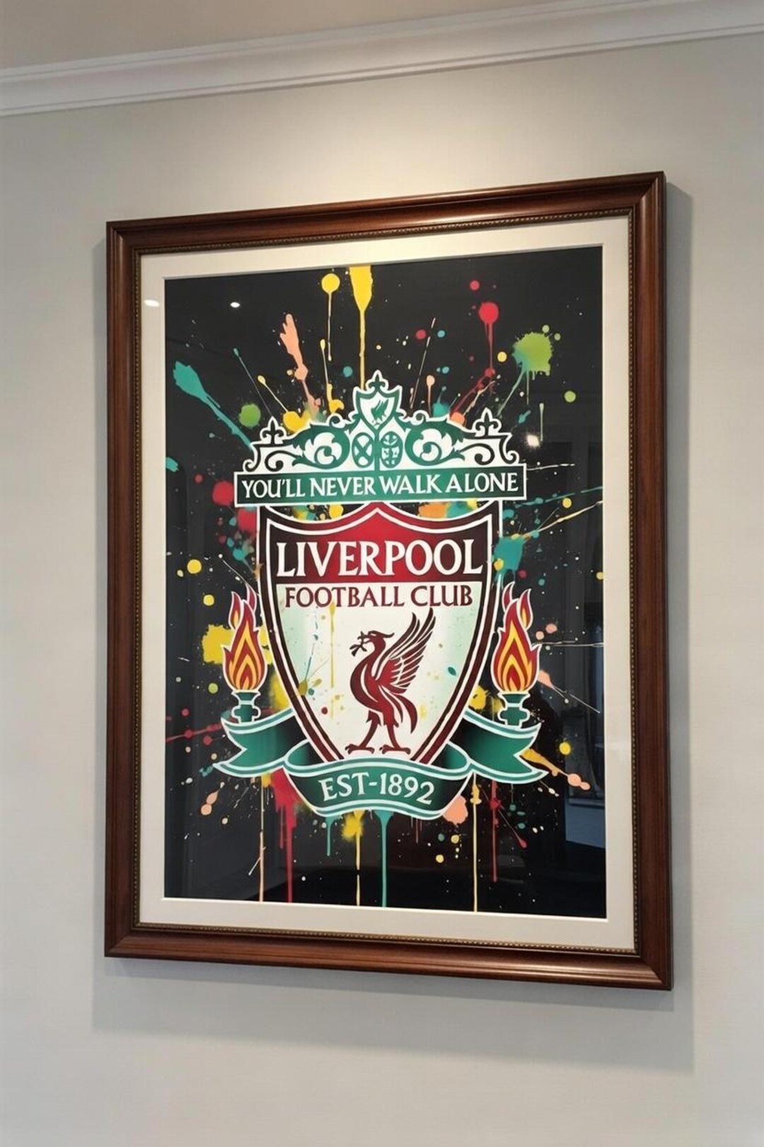 Liverpool FC Poster | YNWA Paint Splash Art (digital Download) - Etsy