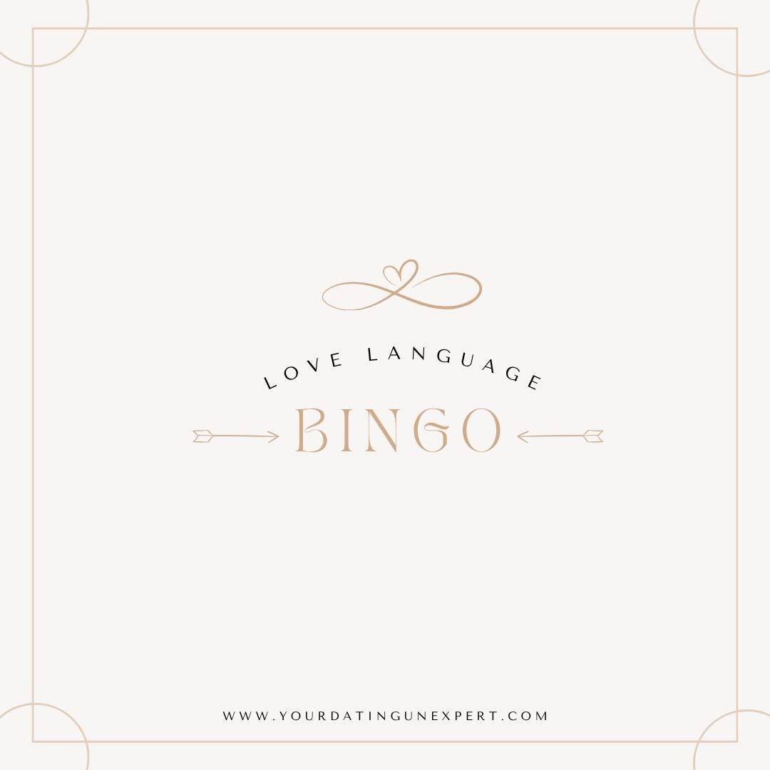 Love Languages Bingo • Relationship Card Game • Romantic Date Night ...