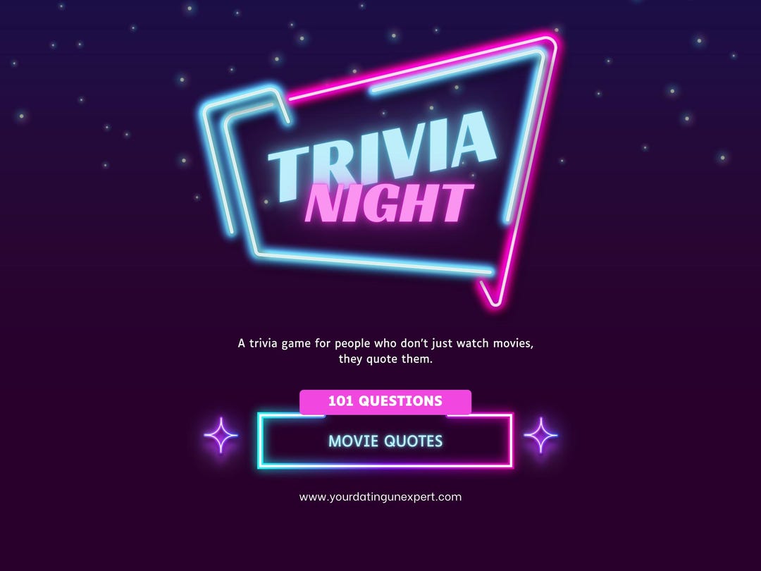 Trivia Night: Iconic Movie Quotes | 101 Famous Film Lines Trivia Game ...