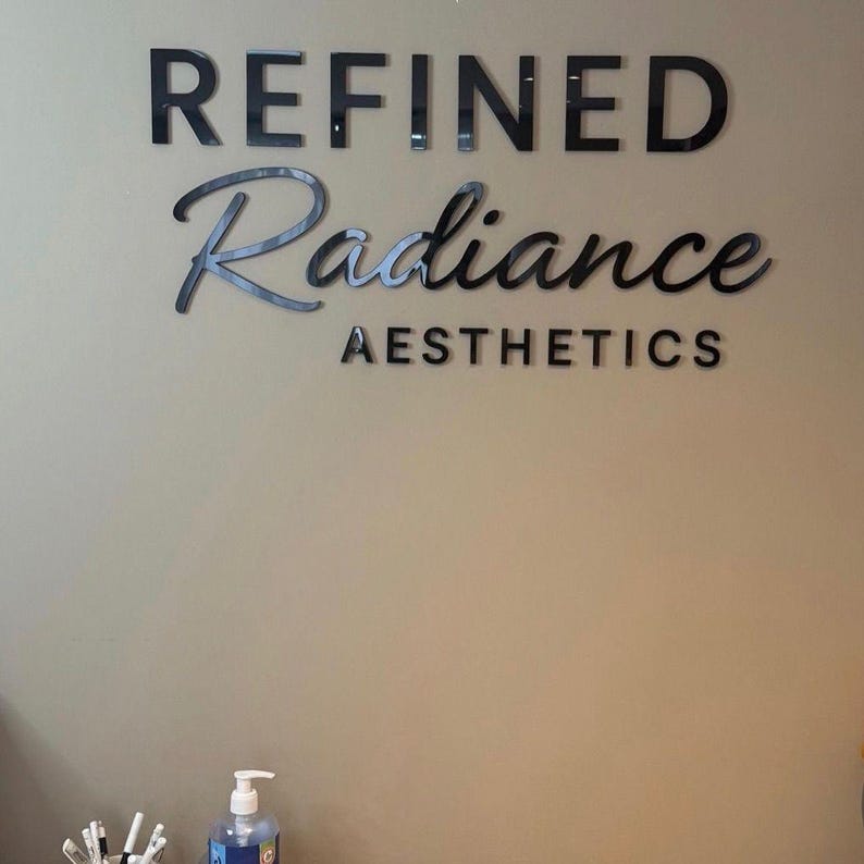 Laser Cut Sign, Business Logo Sign, Beauty Salon Sign, Med Spa Sign ...