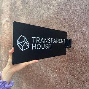 Custom Storefront Sign | Double Sided Sign | Wall Mounted Sign ...
