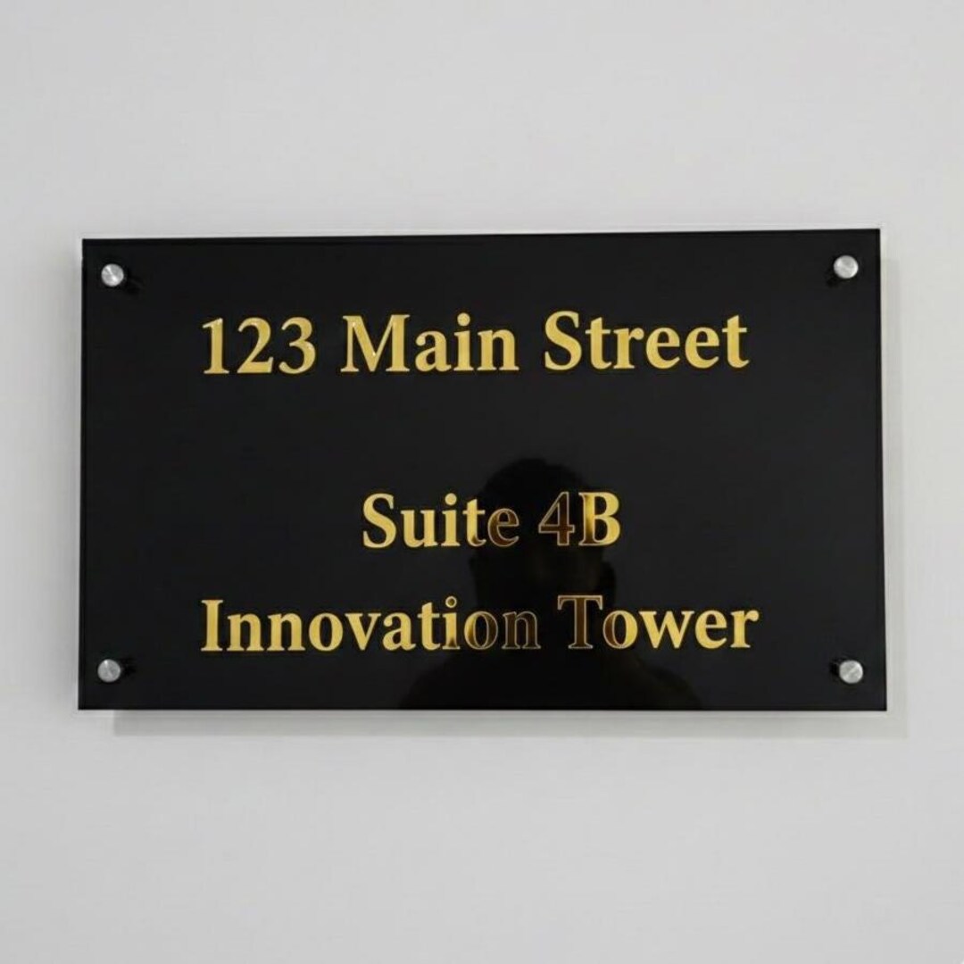 Custom Acrylic Business Plaque, Acrylic Door Sign, Personalized Office ...