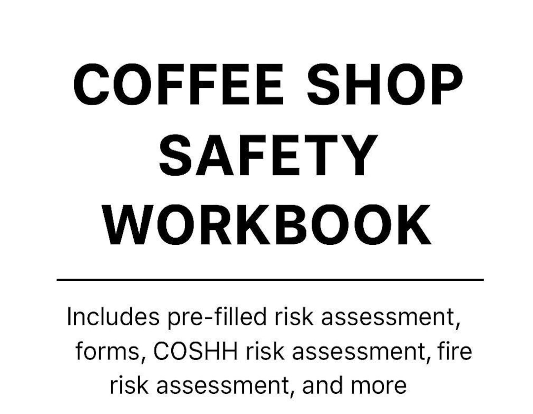 Coffee Shop/café Health & Safety Compliance Editable Template and PDF ...