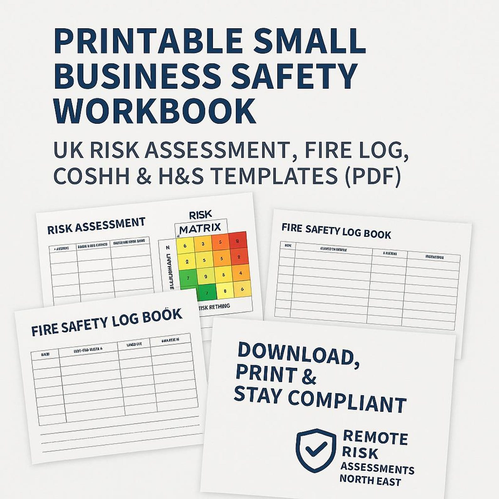 Fire Risk Assessment Template (PDF + Word) Printable Fire Safety Form ...