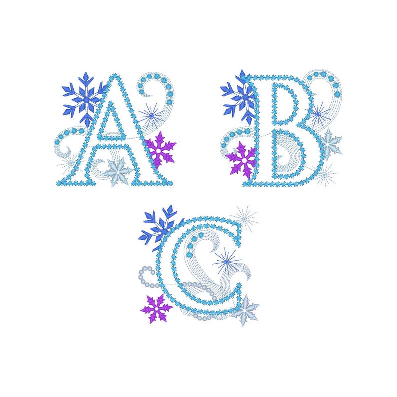 Embroidery Design Applique Frozen Elsa and Anna Alphabet Inspired ...