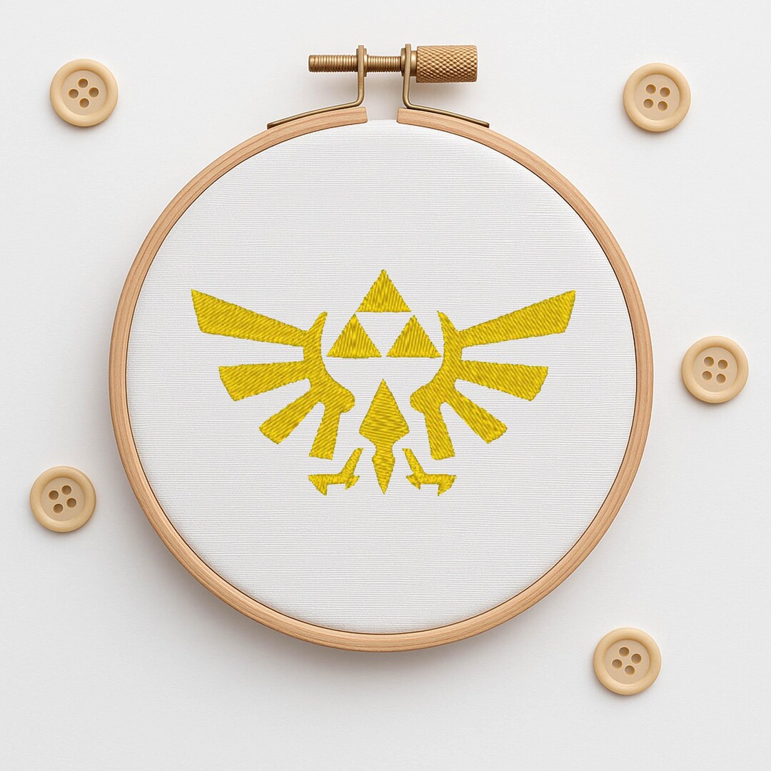 Embroidery Design Zelda Triforce Symbol Inspired - 4x4 Hoop - Etsy