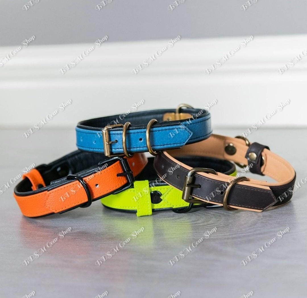 Handmade Adjustable Dog Belt: Personalized Leather Collar - Etsy