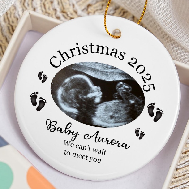 Baby Scan Tree Bauble - Etsy
