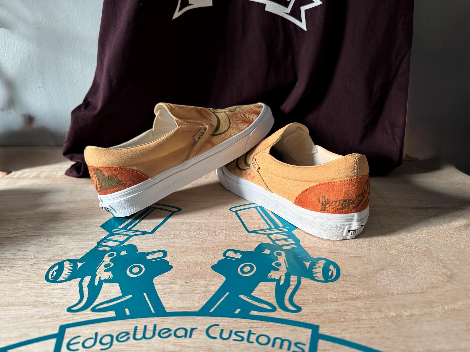 Custom Desert Scene Footwear - Etsy