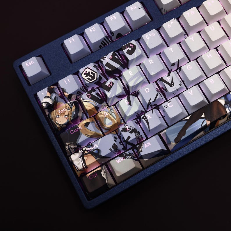 Azur Lane Guam Keycaps Set - 108 Keys PBT Dye-sub Backlit Anime Gaming ...