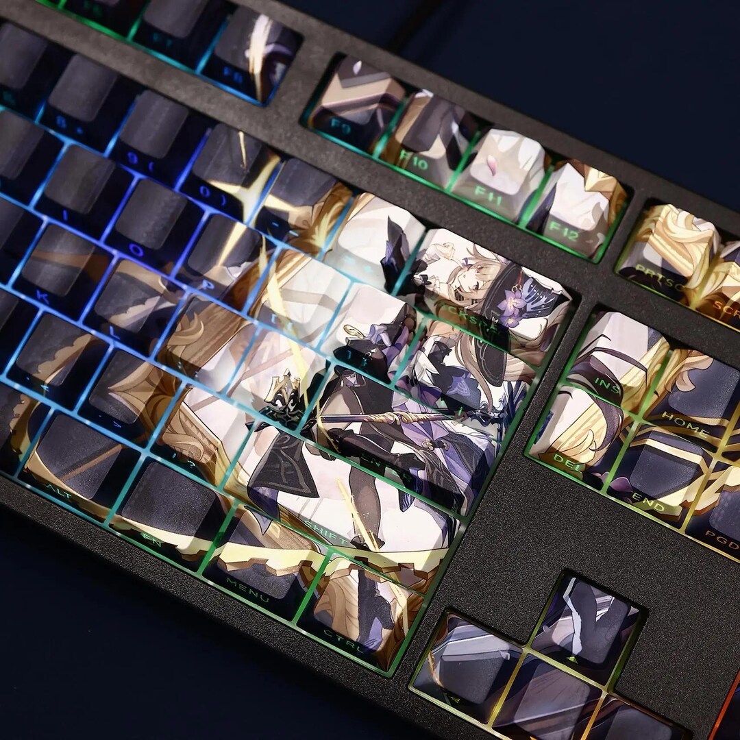 Honkai Star Rail Herta Keycap Set – Heavily Detailing Keys 108 PBT Side ...