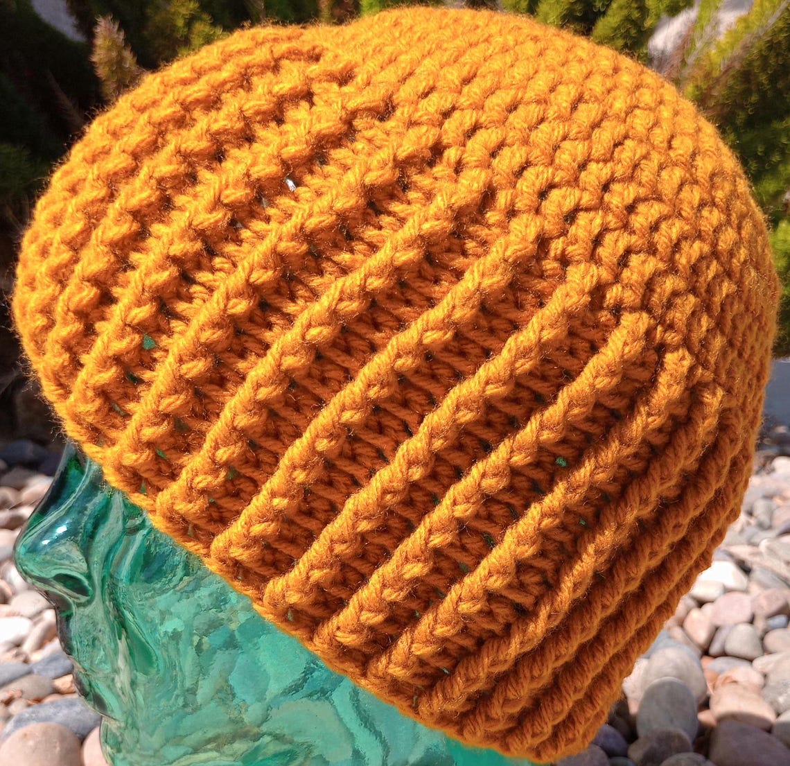 Handmade Crochet Beanies. Single Color - Etsy
