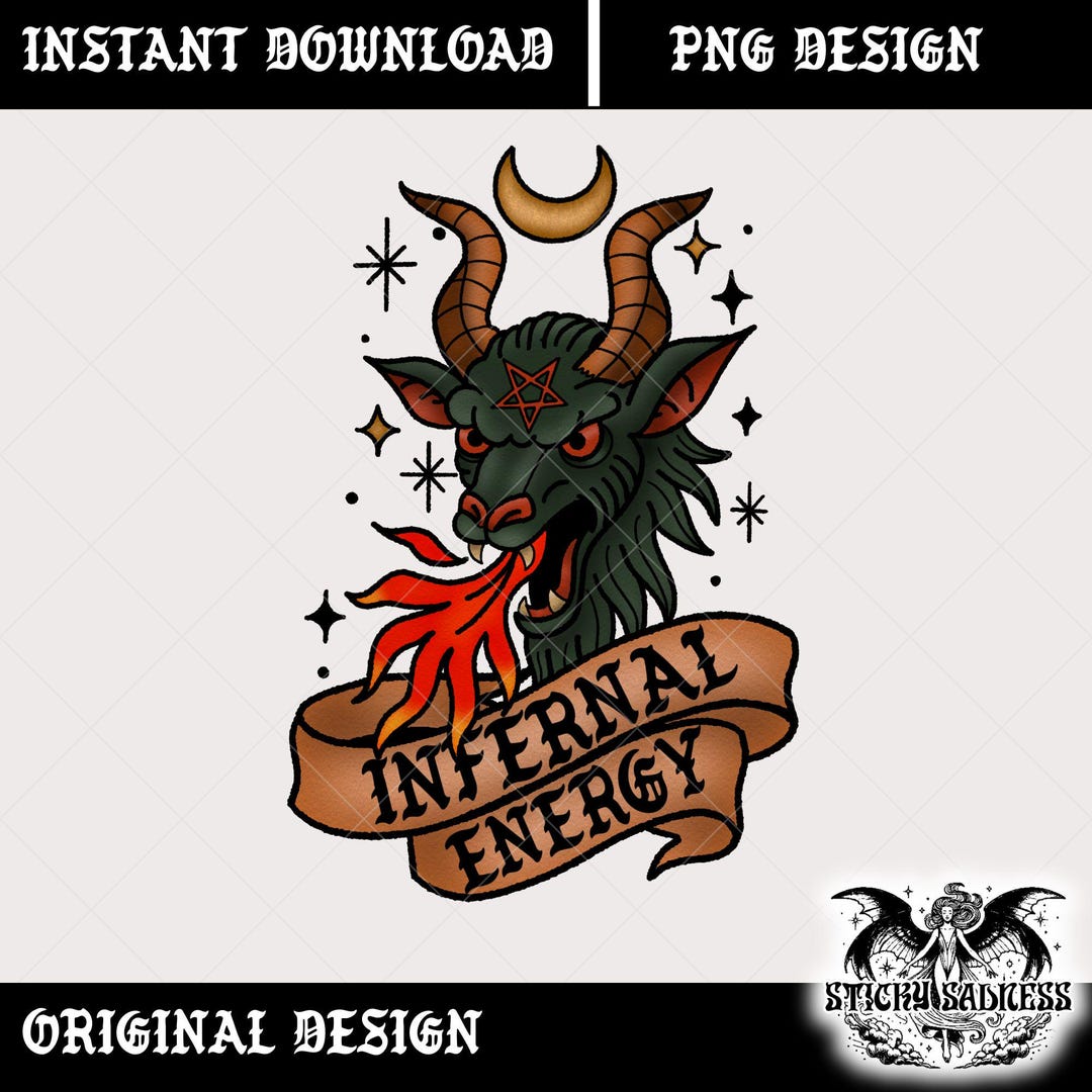 Baphomet PNG Download, Occult Goat Design for Crafts, Digital Art ...