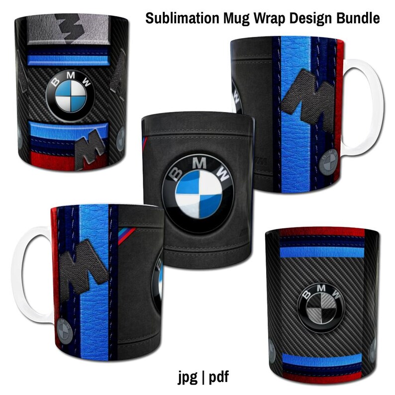 BMW M Super Mug Wrap Digital Design Bundle - Etsy