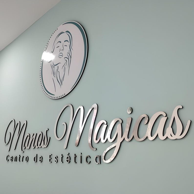 Custom Business Sign, Salon & Spa Sign, Laser Cut Logo Sign, Shop Sign ...