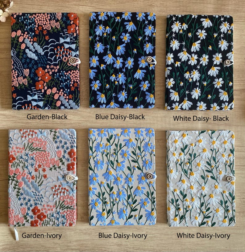 Floral Journal Notebook – Aesthetic Writing Journal, Travel Diary ...