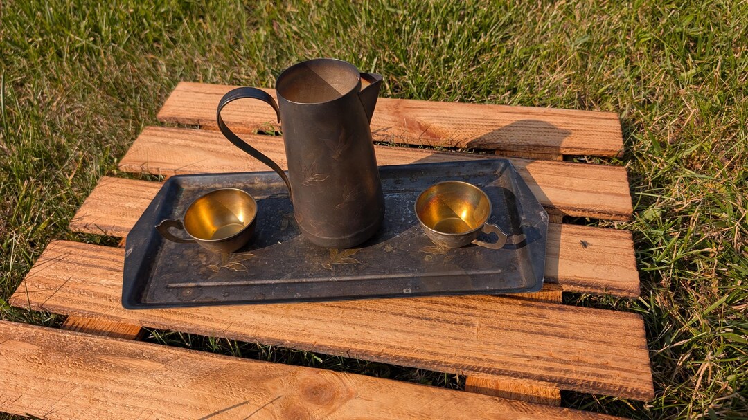 Vintage Melchior Coffee Set: Metal Espresso Set, 1970s - Etsy