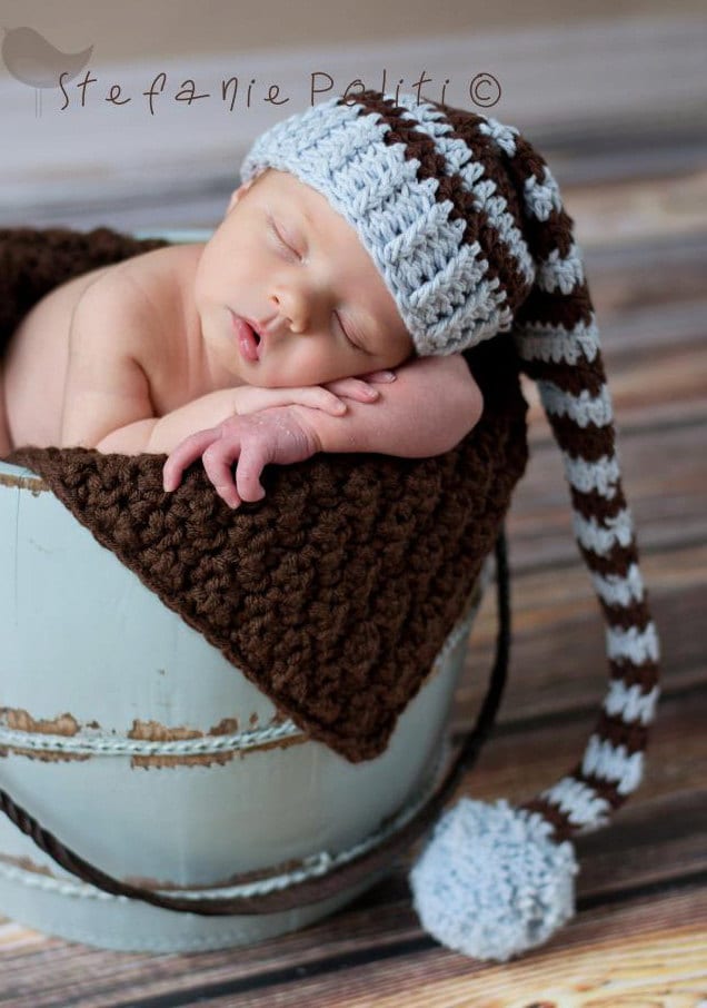 Newborn Baby Boy Stocking Hat Great for Professional Photo | Etsy