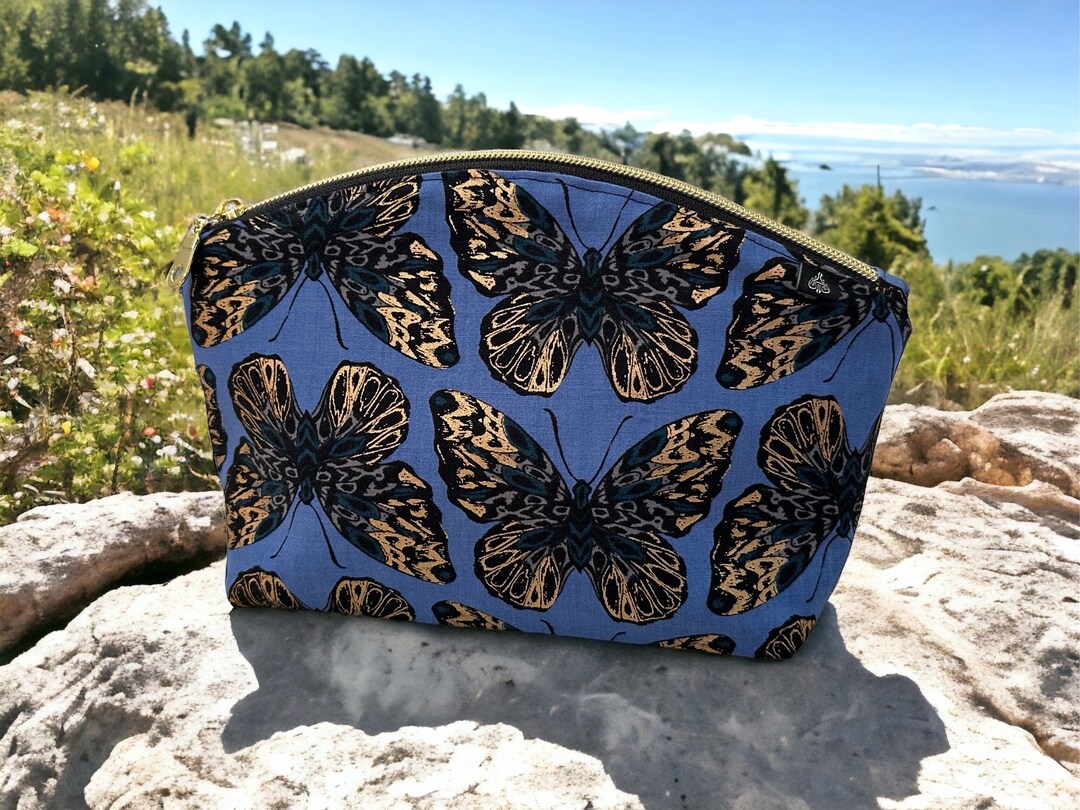 Butterfly Makeup Bag Butterfly Cosmetics Bag Large Makeup - Etsy
