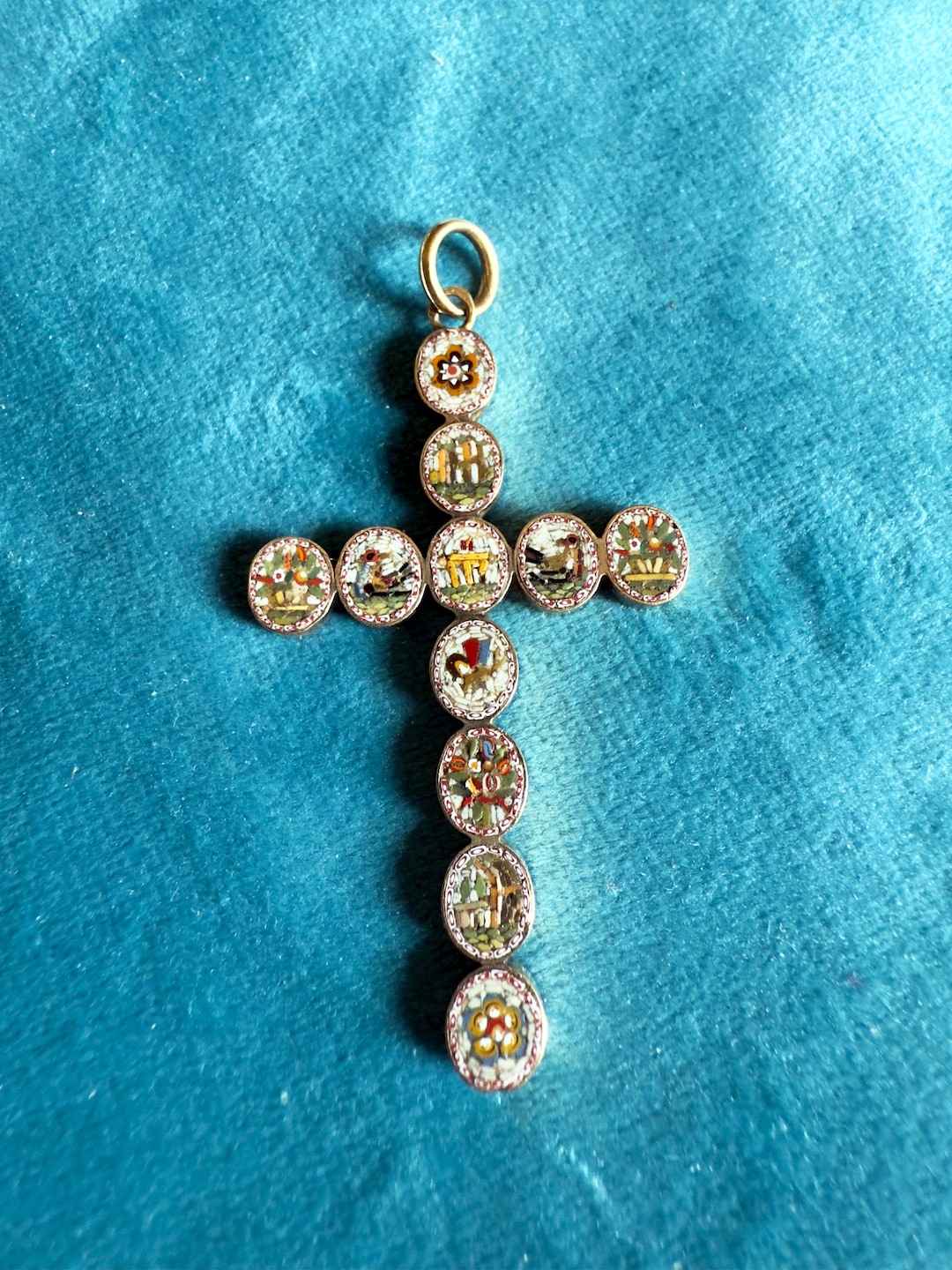 A Very Rare Georgian Early 19th Cent Double Face Micromosaic Cross - Etsy