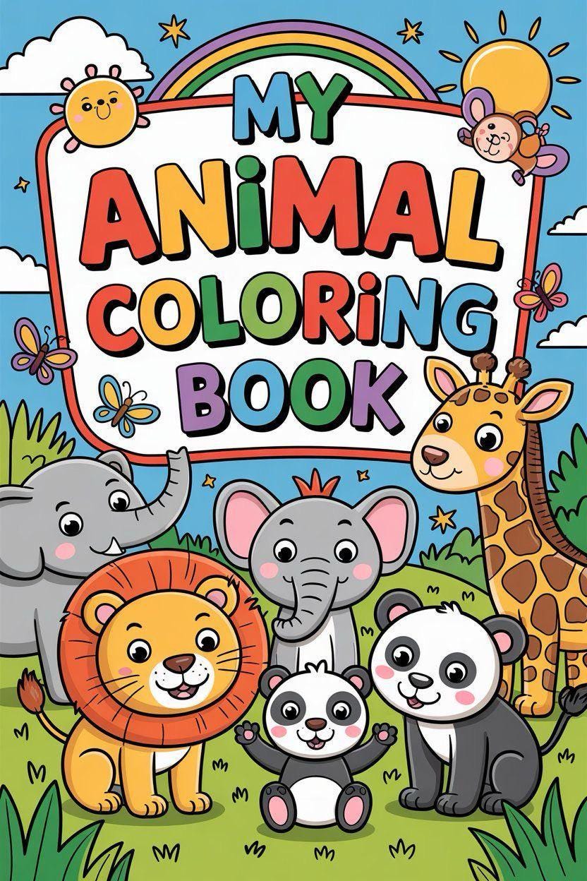 Coloring Book for Kids- 5 Page - Etsy