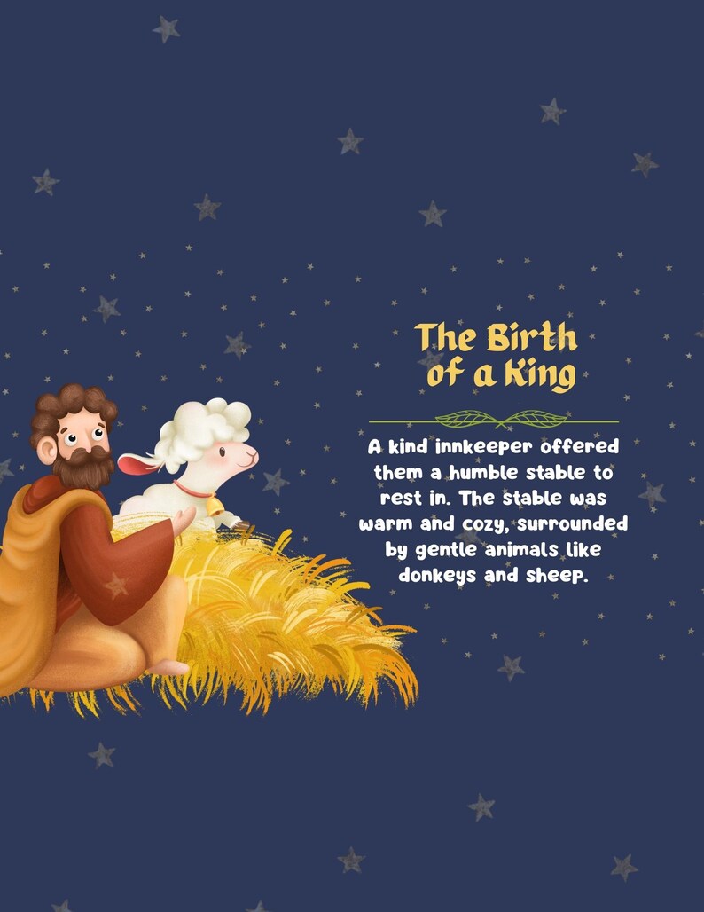 Printable Nativity Flashcards for Kids | Jesus Birth Story Christian ...