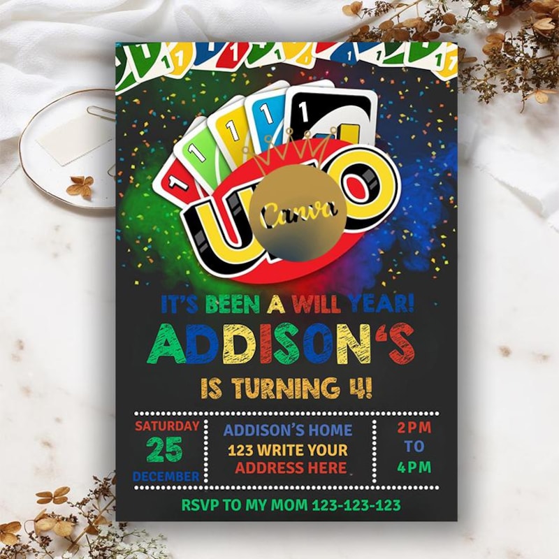 Uno 1 Birthday Themes - Etsy UK