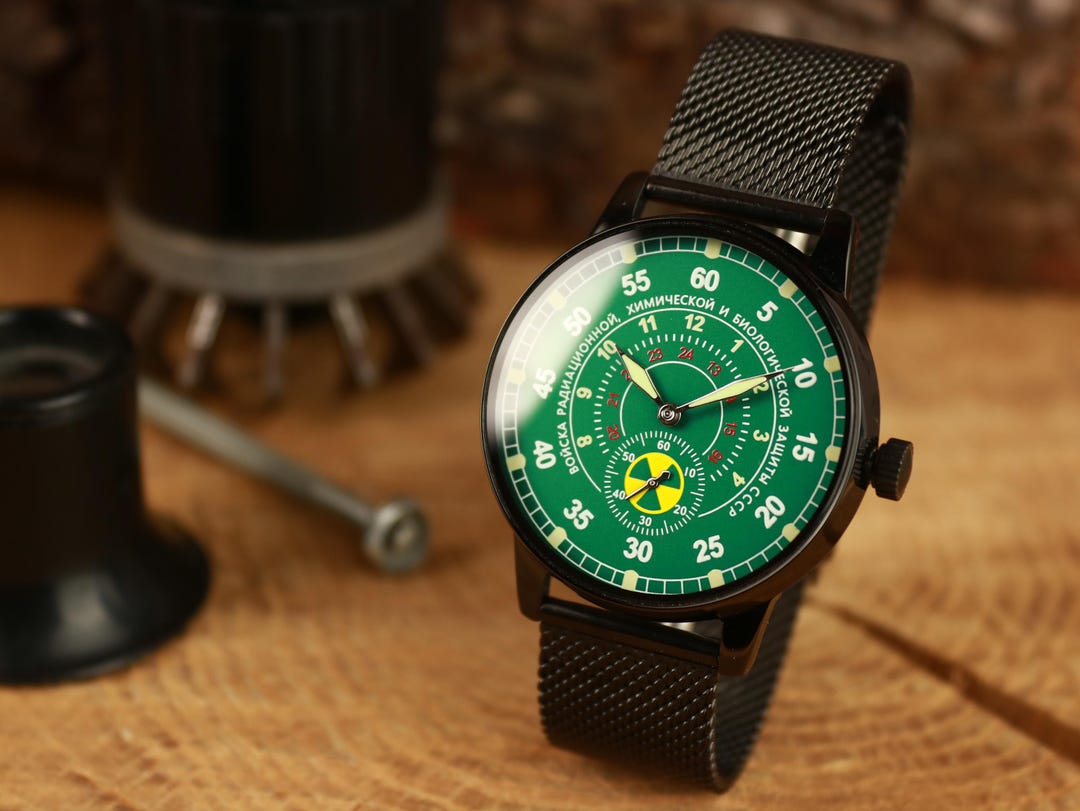 Soviet Rchbz Watch USSR | Radiation Chemical Biological Defense | Black ...