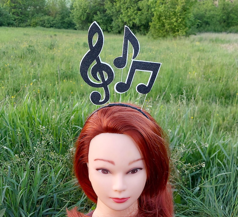 Music Notes Headpiece, Treble Clef Crown, Handmade Foam Tiara - Etsy